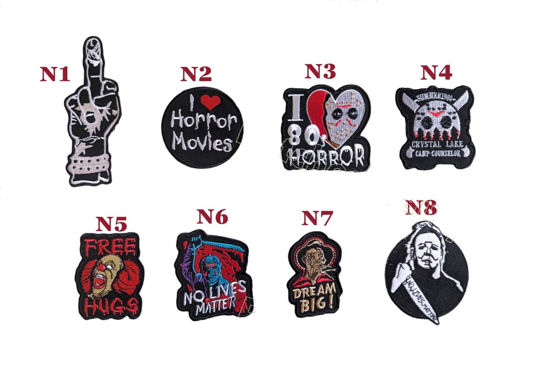 Scary Horror Halloween Movie Devil Evil Embroidered Sew on Iron on ...