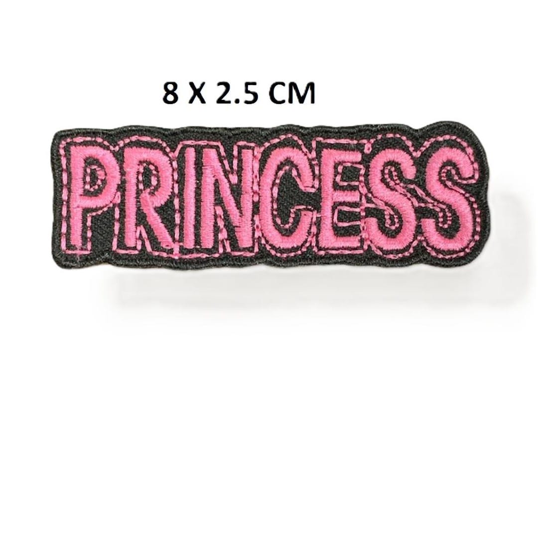 Princess Pink Girl Embroidered Iron Sew on Patch Badge Fancy Transfer ...