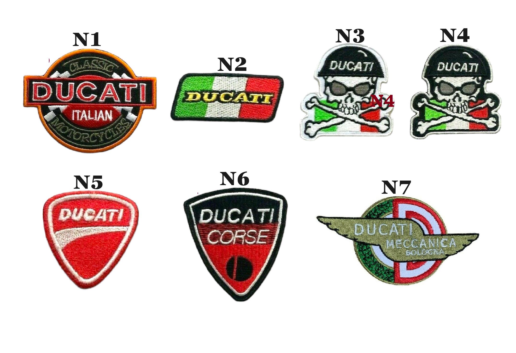 Ducati Bike Sports Motorsports Embroidered Iron on Sew on Patch Badge New Sports T-shirt Jacket ...