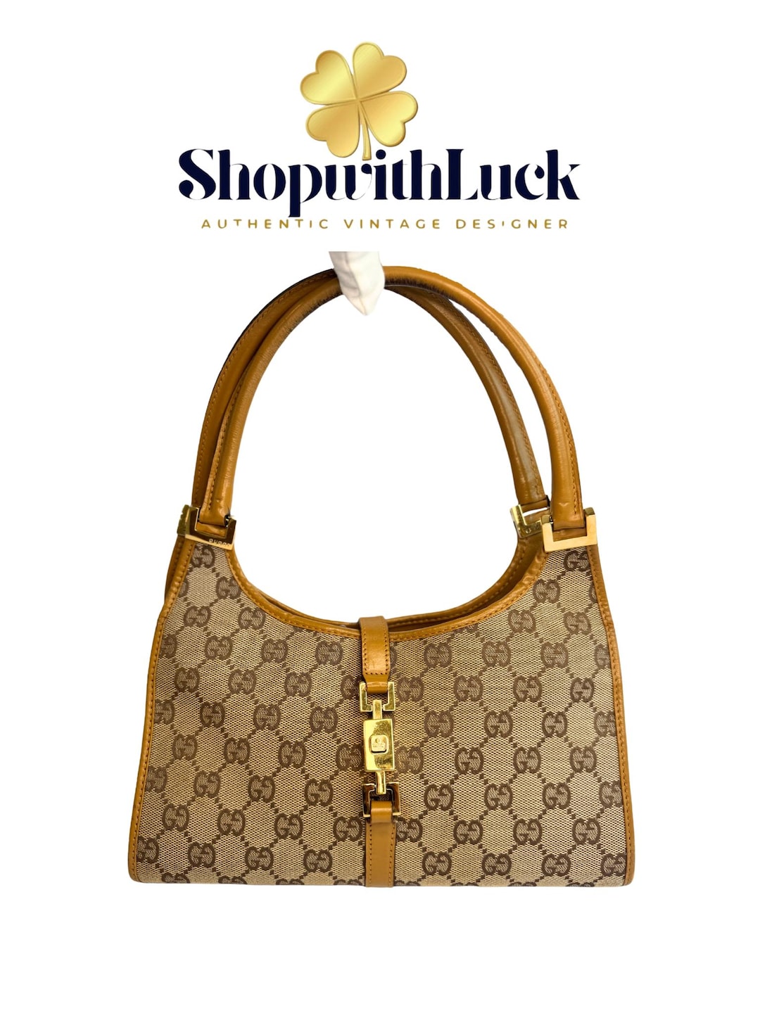 Gucci Jackie Bag. Pre-owned Authentic Gucci Designer Handbags Preloved Gucci Monogram Canvas ...