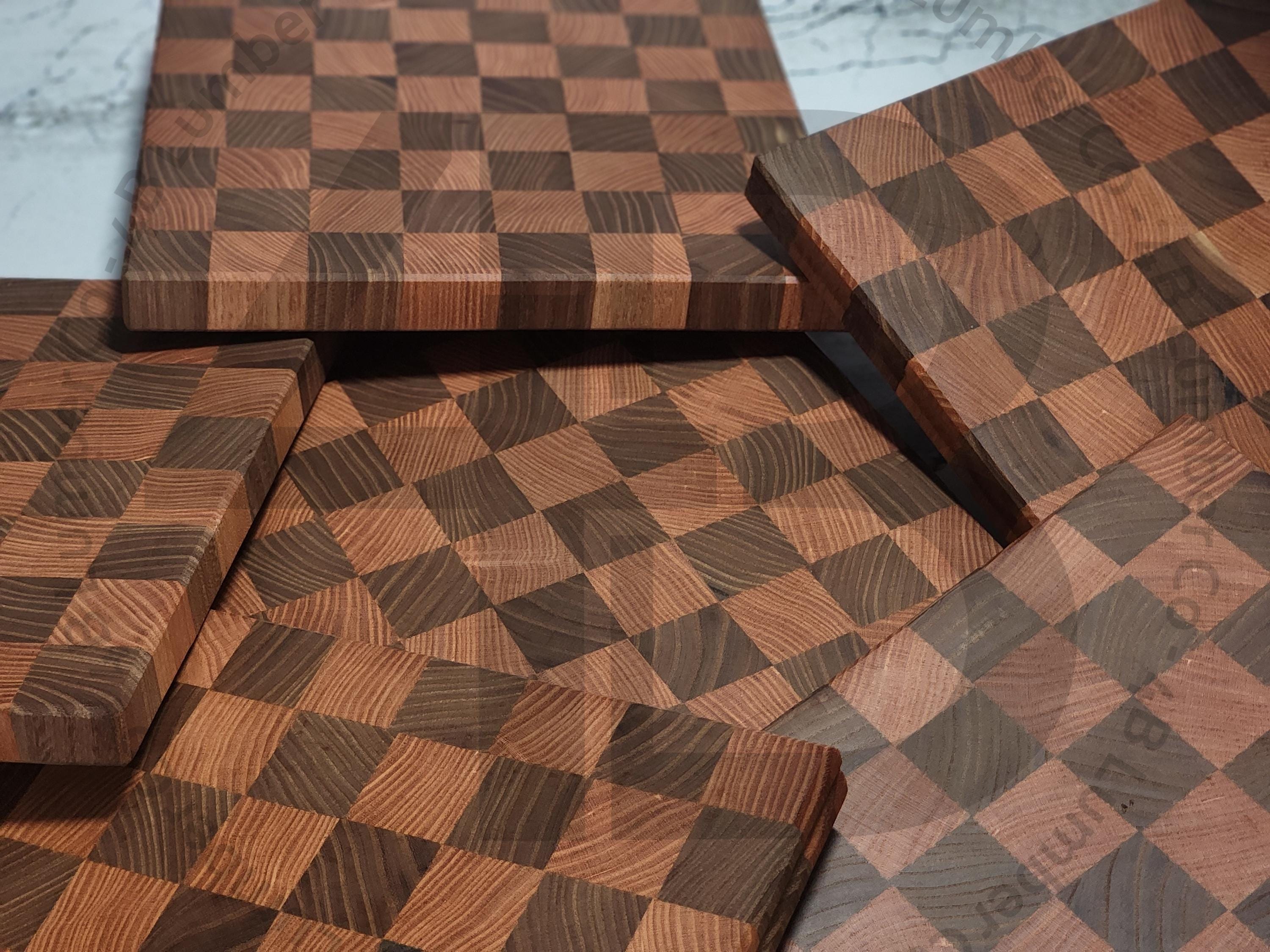 Custom Handmadechess Wood Checkers Checkered Board Chess Board ...