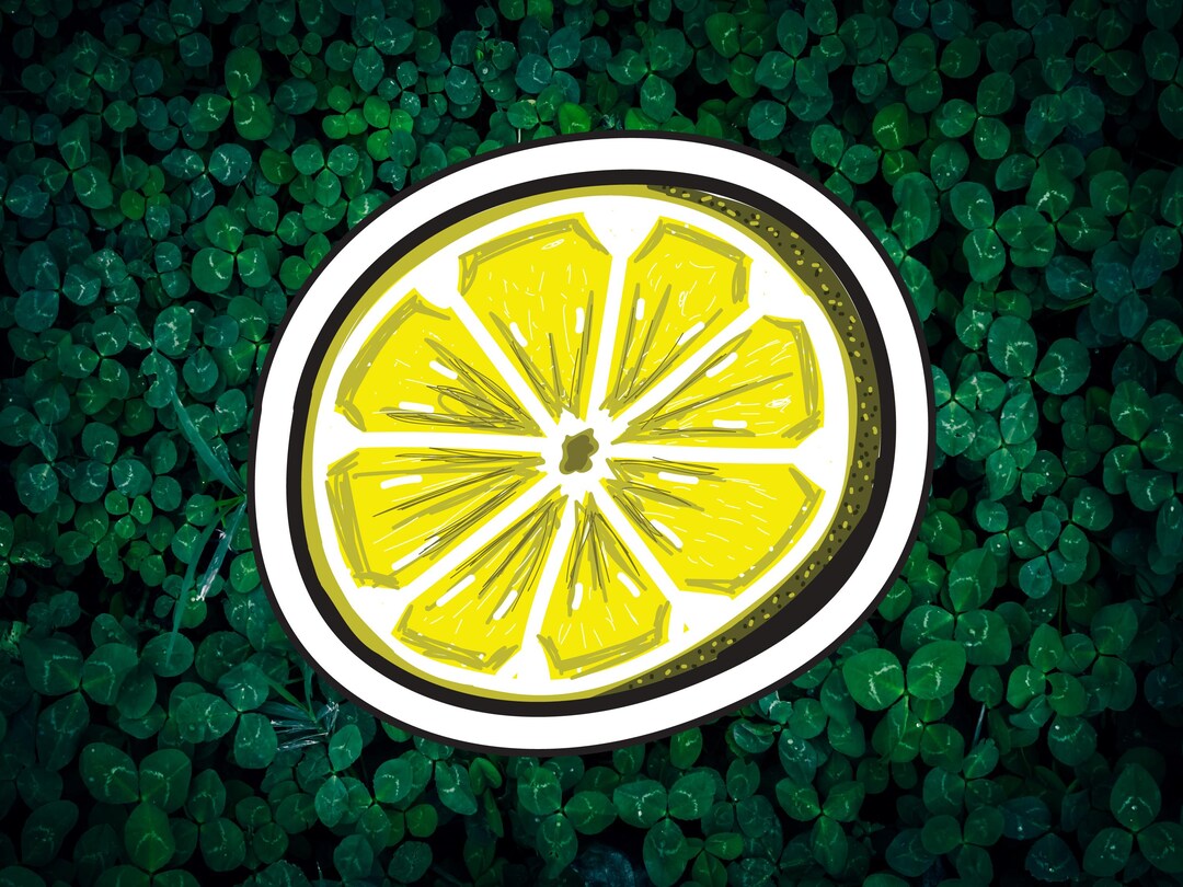 Lemon Slice Sticker Waterproof Vinyl - Etsy