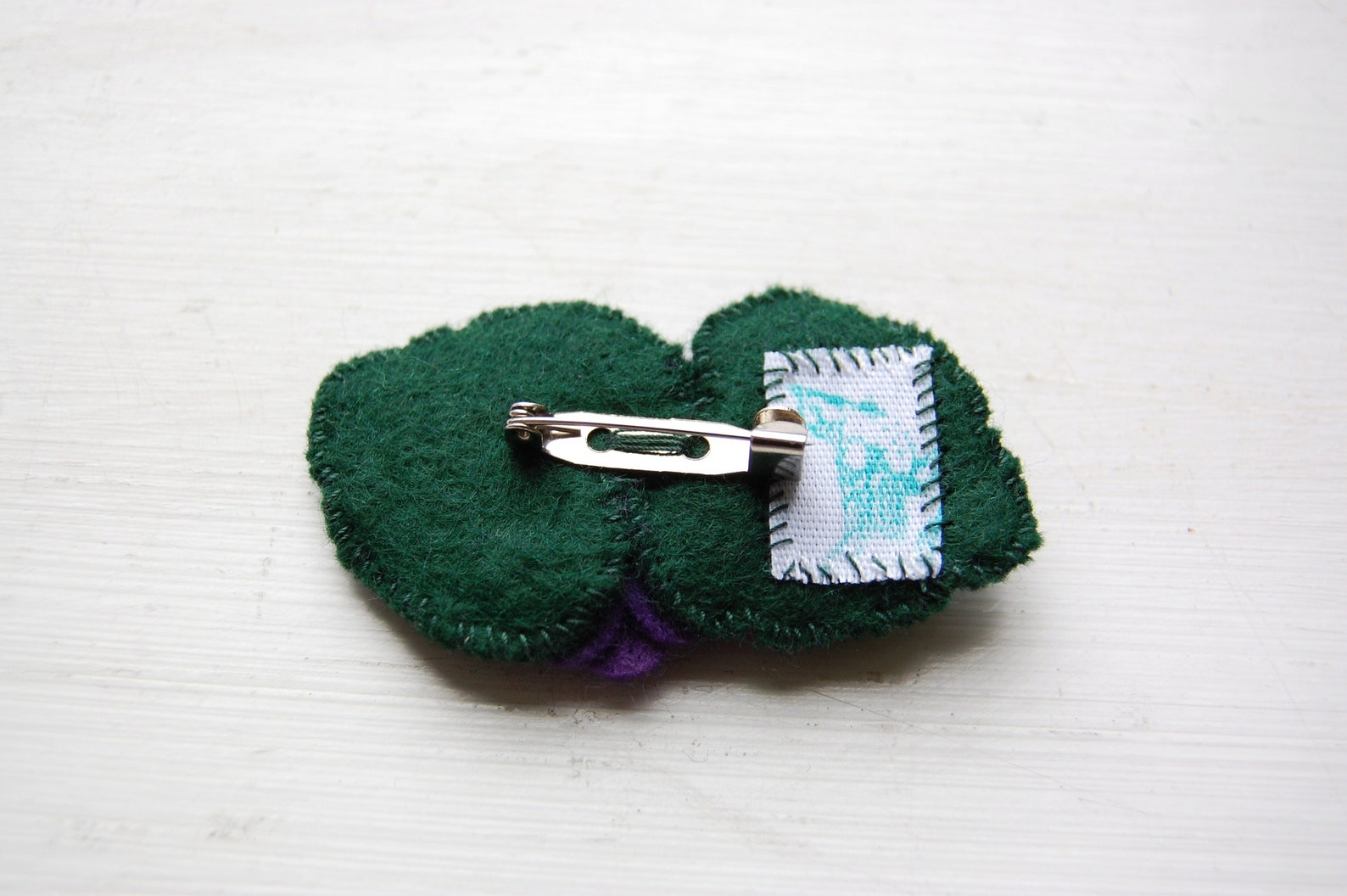 Violets A Hand Made Felt Brooch - Etsy