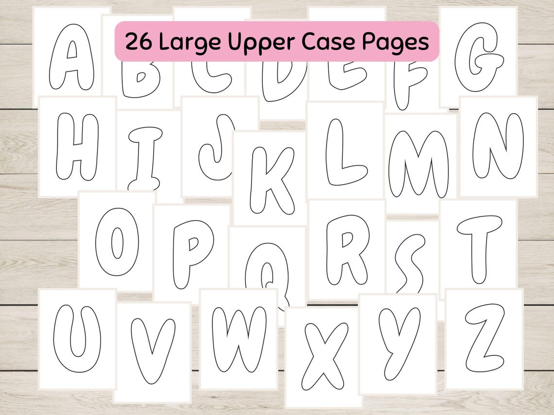 DOLLAR DEAL: Printable Bubble Letters and Numbers for Kids Crafts ...