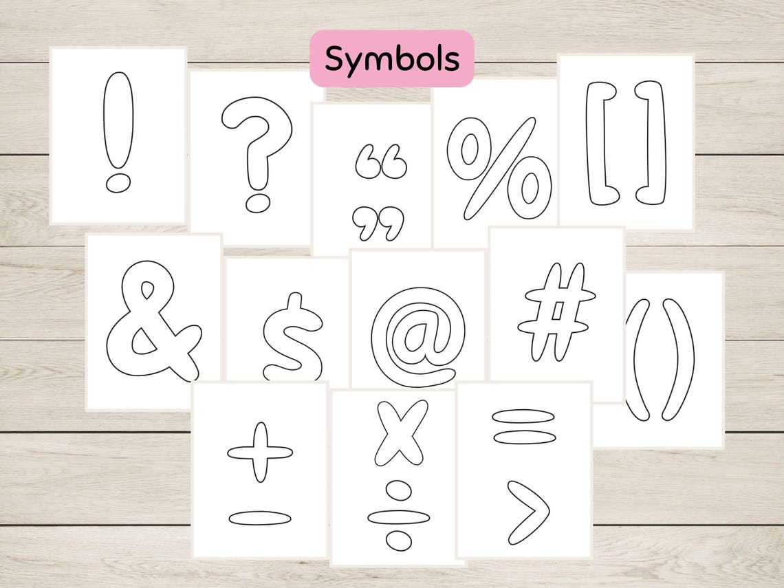 DOLLAR DEAL: Printable Bubble Letters and Numbers for Kids Crafts ...