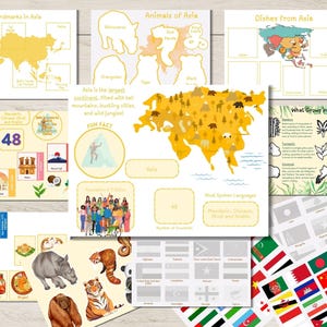 Continents Busy Book With Montessori Colors for Preschool and Toddlers ...