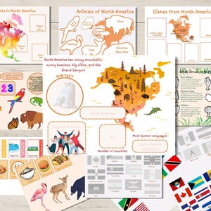 Continents Busy Book With Montessori Colors for Preschool and Toddlers ...