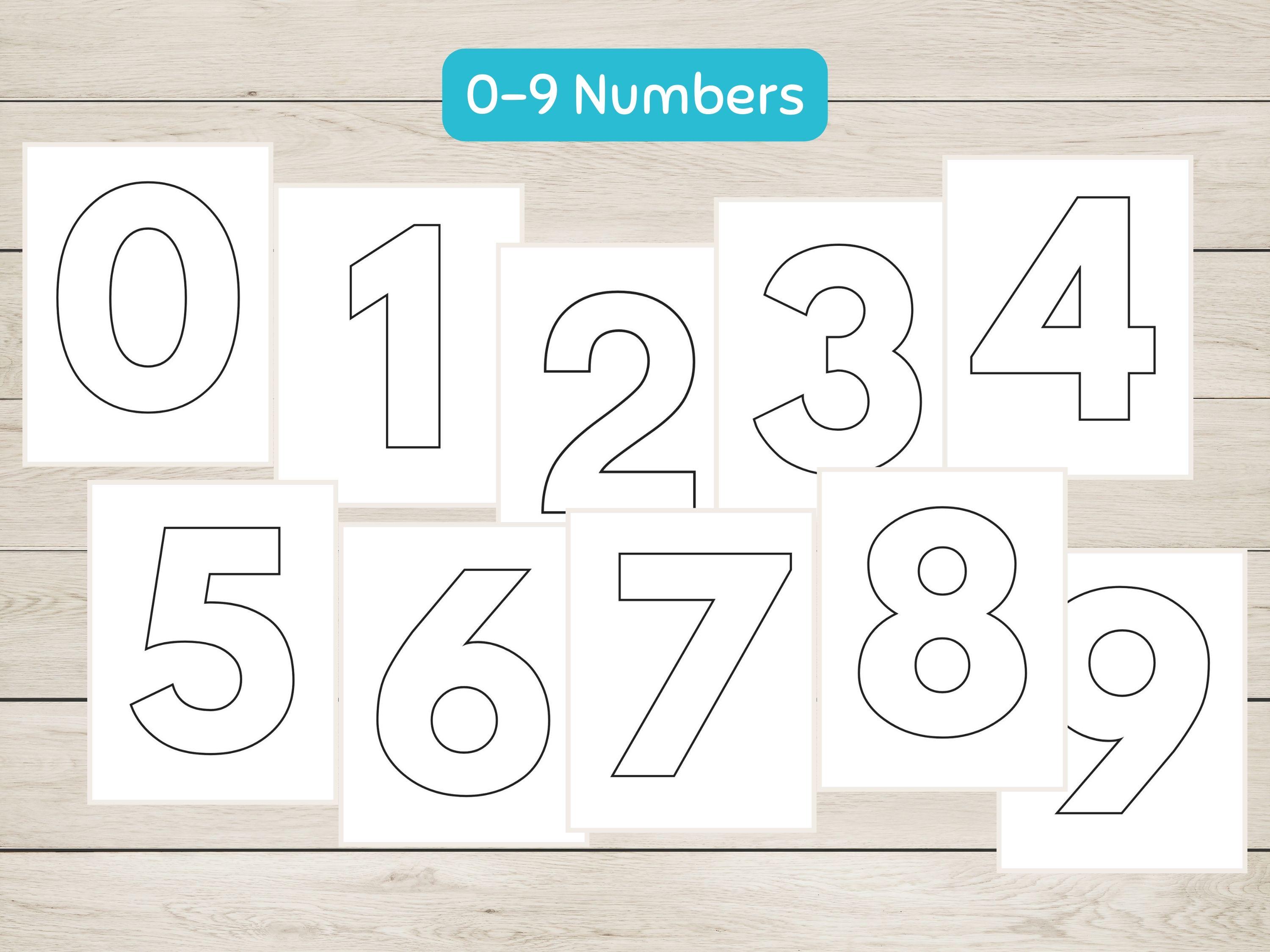 Printable Large Alphabet Block Letters and Numbers for Kids Crafts ...