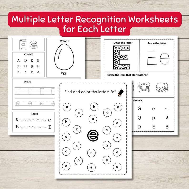 Alphabet Tracing Worksheets Mega Bundle Coloring Letters ABC Printables ...