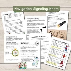 Survival Skills Unit Study for Summer Camp, Girl Scouts, Forest School ...