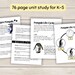 Penguin Unit Study With Comprehension Passages and Worksheets About ...