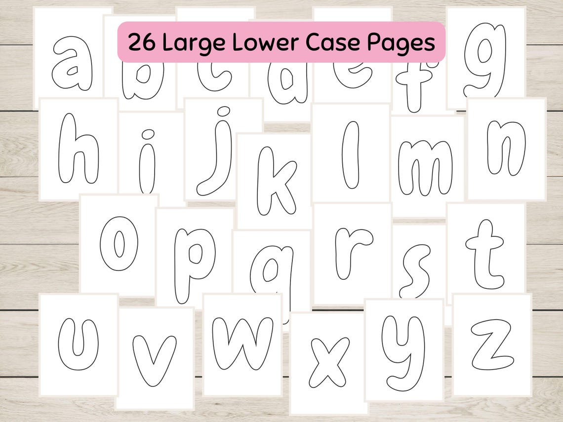 DOLLAR DEAL: Printable Bubble Letters and Numbers for Kids Crafts ...