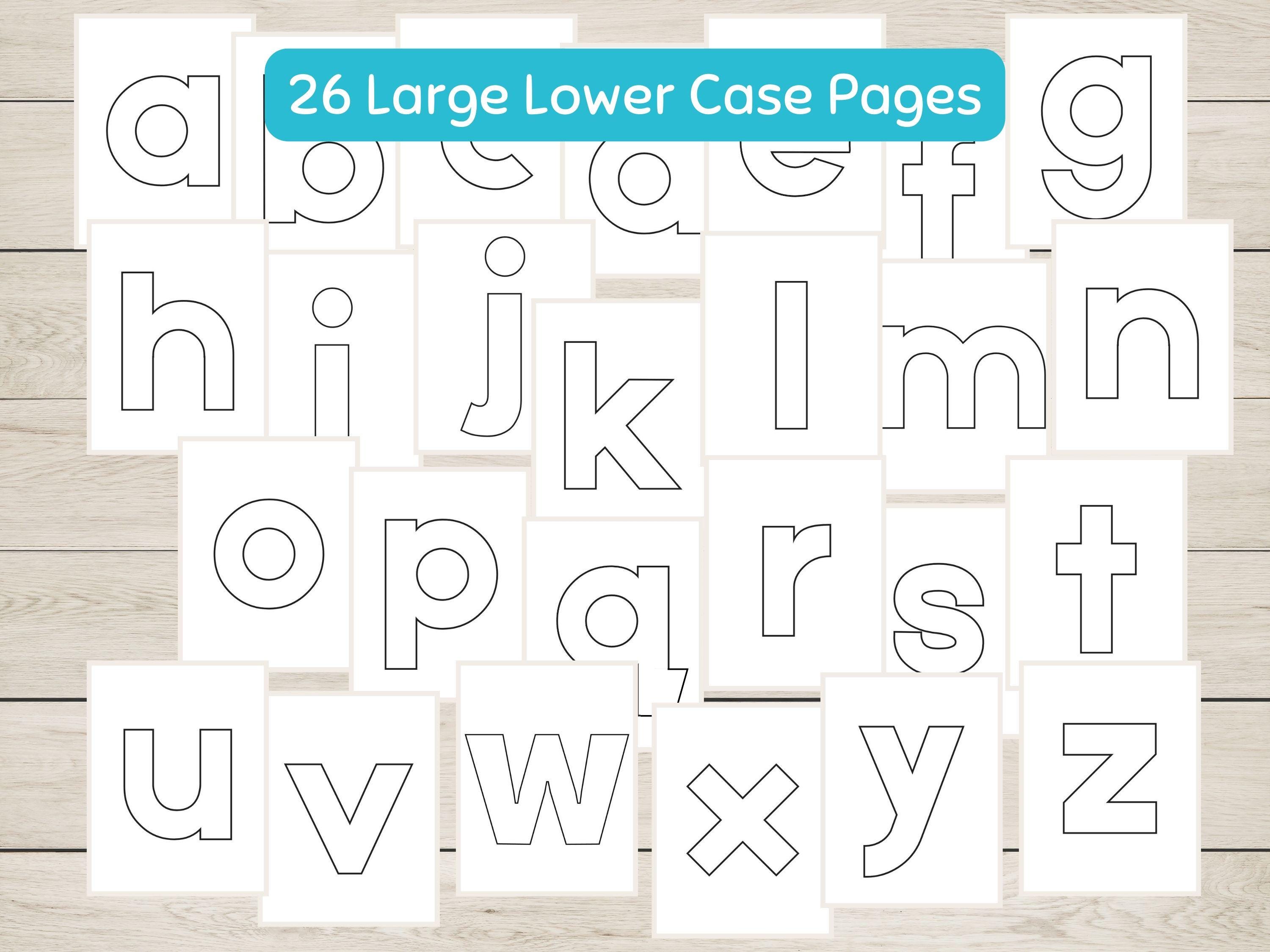 Printable Large Alphabet Block Letters and Numbers for Kids Crafts ...