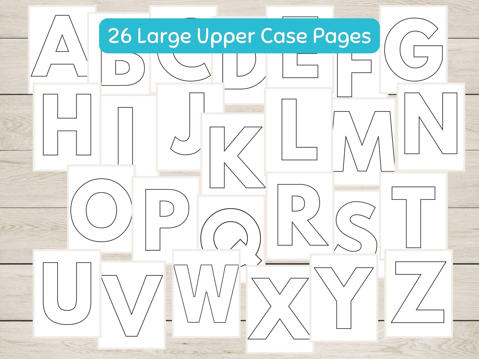 Printable Large Alphabet Block Letters and Numbers for Kids Crafts ...