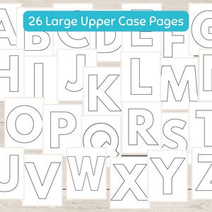 Printable Large Alphabet Block Letters and Numbers for Kids Crafts ...