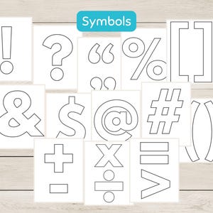 DOLLAR DEAL: Printable Large Alphabet Block Letters and Numbers for ...