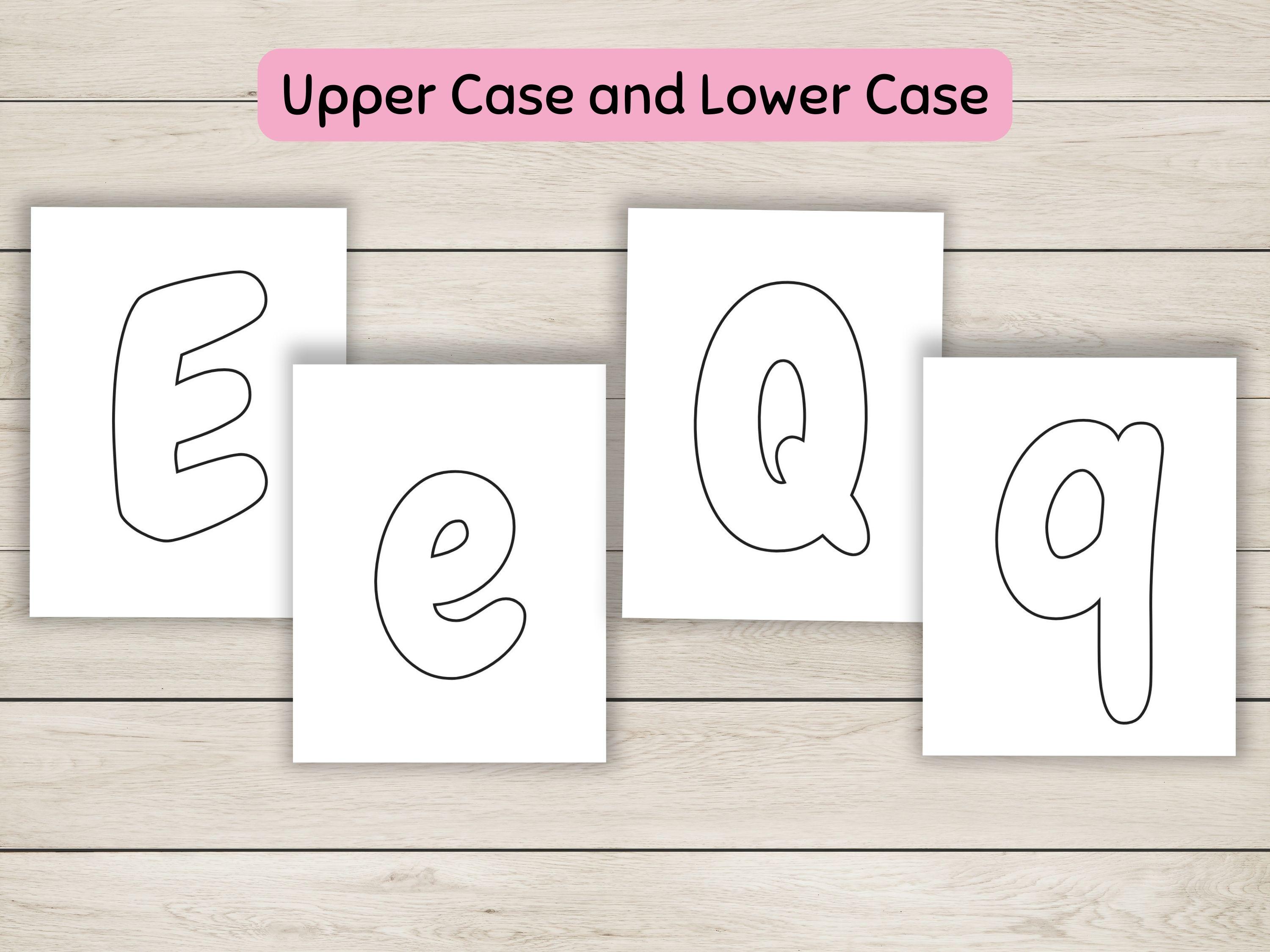 Printable Bubble Letters and Numbers for Kids Crafts, Large Alphabet ...