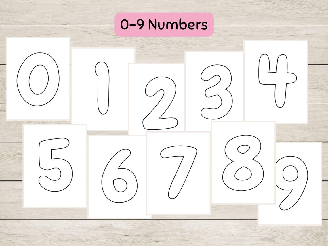 DOLLAR DEAL: Printable Bubble Letters and Numbers for Kids Crafts ...