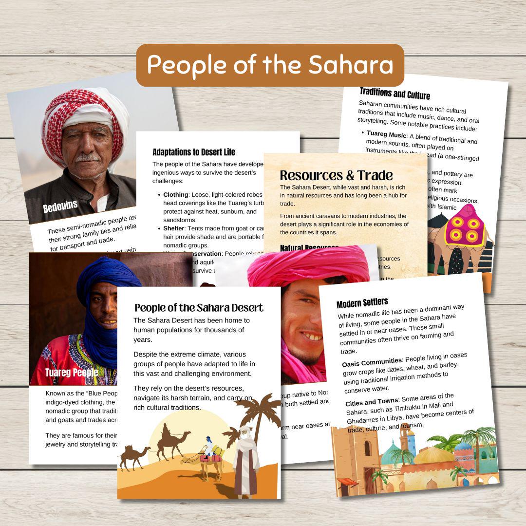 Sahara Desert Unit Study- Explore This Desert Biome's Geography ...