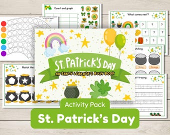 St Patrick's Day Busy Book, Activity for Kids, Homeschool Learning ...