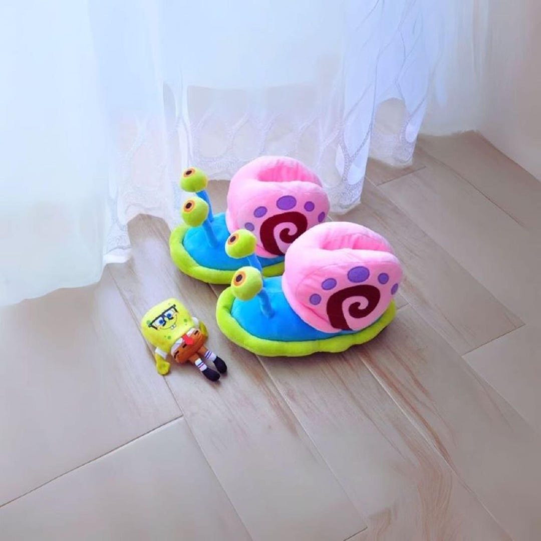 Unisex Snail Slippers Cozy Plush Cartoon Indoor Shoes for Kids and ...