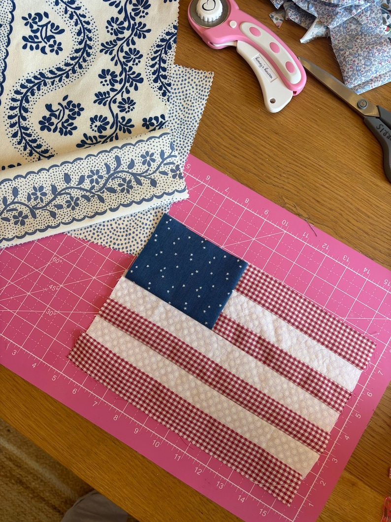 American Flag Quilt Digital Pattern PDF - Etsy