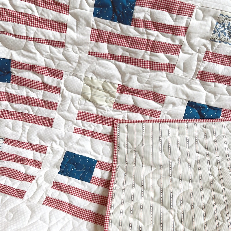 American Flag Quilt - Etsy