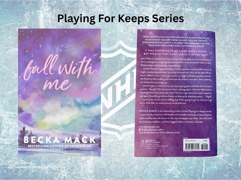 Playing for Keeps Trilogy by Becka Mack | Hockey Romance Paperback Book ...