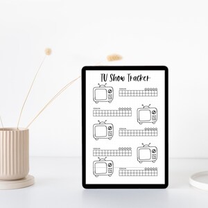 TV Show Tracker - PRINTABLE Planner Page - Journal Page - Shows Watched ...