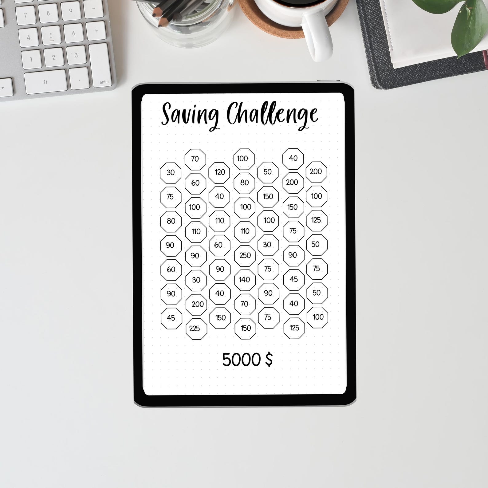 Printable Savings Challenge - Digital Download - PDF Savings Journal ...