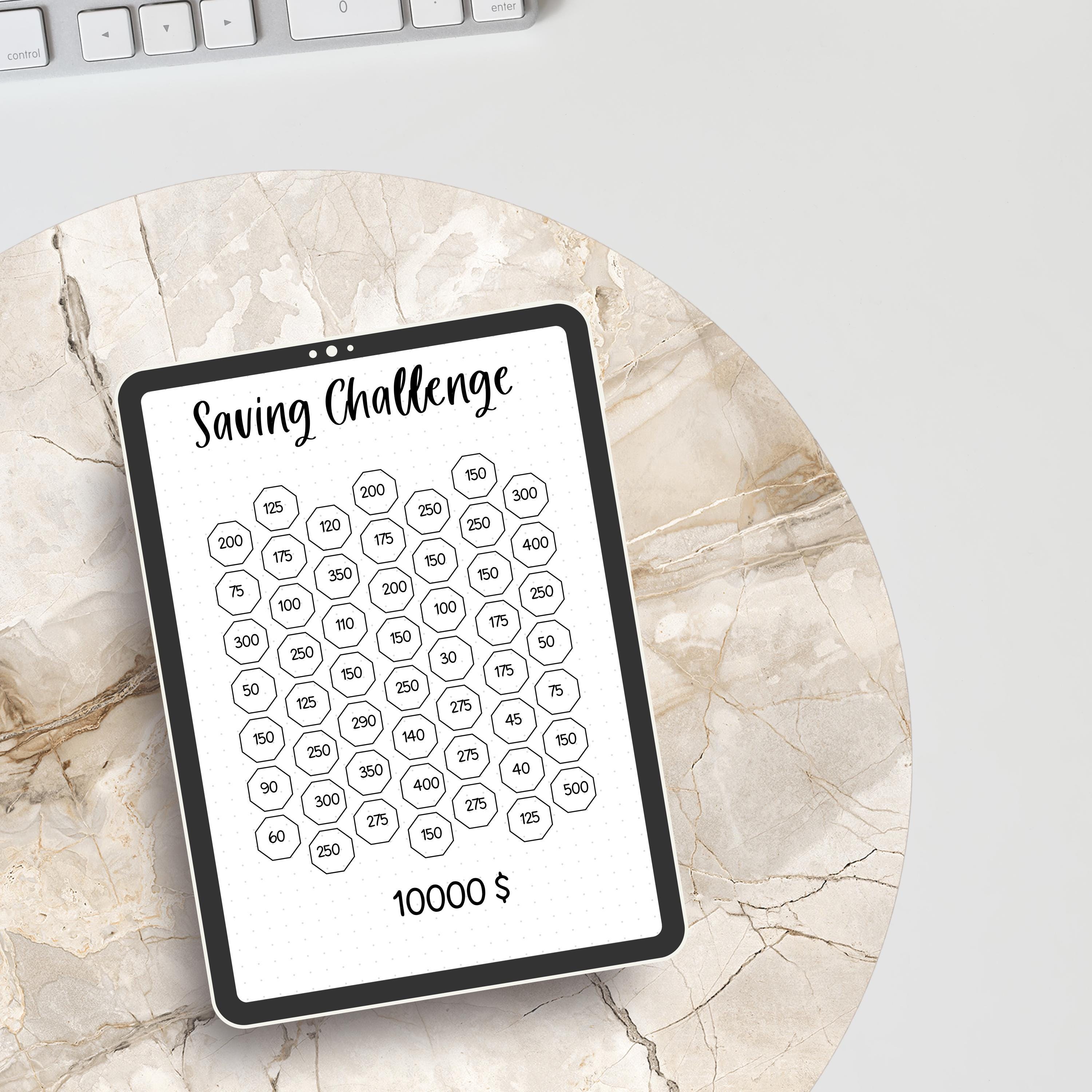 Printable Savings Challenge - Digital Download - PDF Savings Journal ...