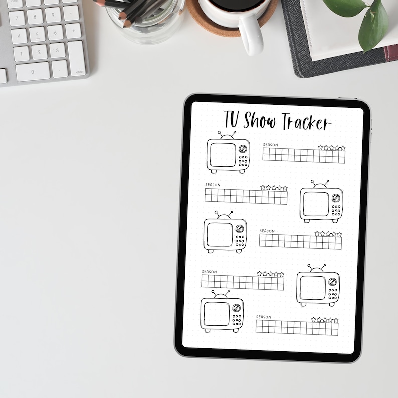 TV Show Tracker - PRINTABLE Planner Page - Journal Page - Shows Watched ...