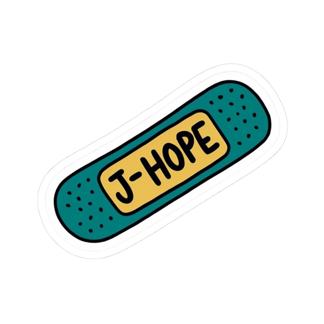 BTS J-hope Bandage Sticker - Kiss-cut Stickers, Kpop Sticker, Fan ...