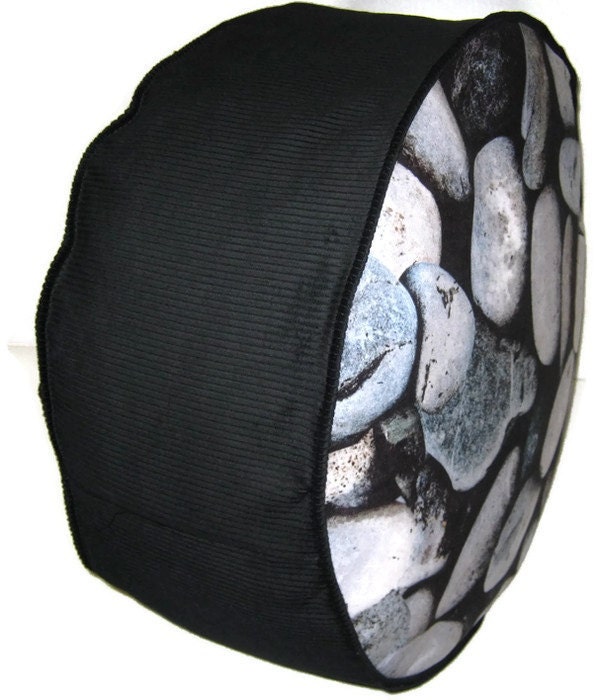 Keien en stenen poef voetensteun vloer kussen Pouff - Etsy Nederland