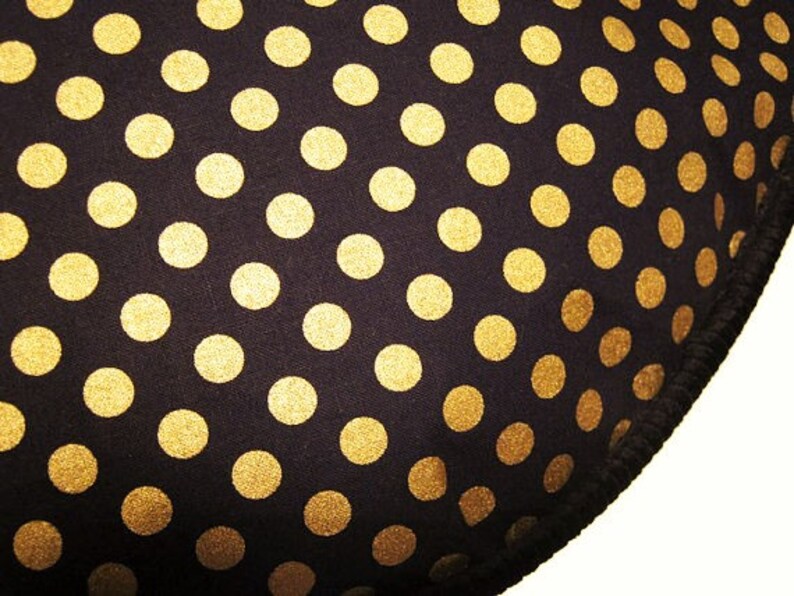 Metallic Gold Dots Pouffe Footrest Foot Stool Floor Cushion | Etsy
