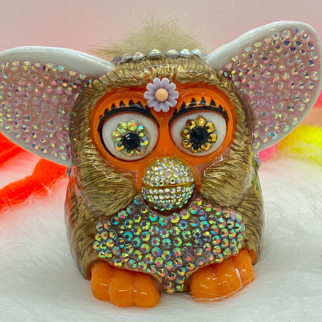 Blingee Mcfurby X Kafka Collab - Flower - Custom Furby With Rhinestones ...