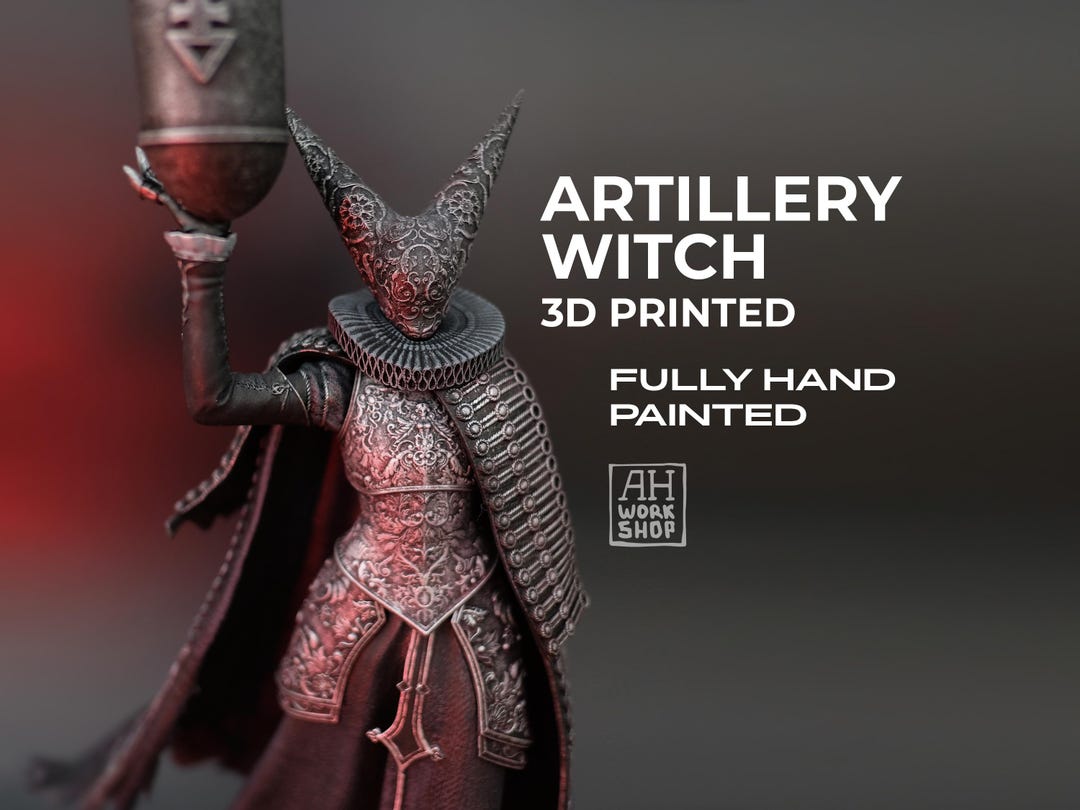 Artillery Witch 3D Printed & Fully Hand-painted Figure Trench Crusade ...