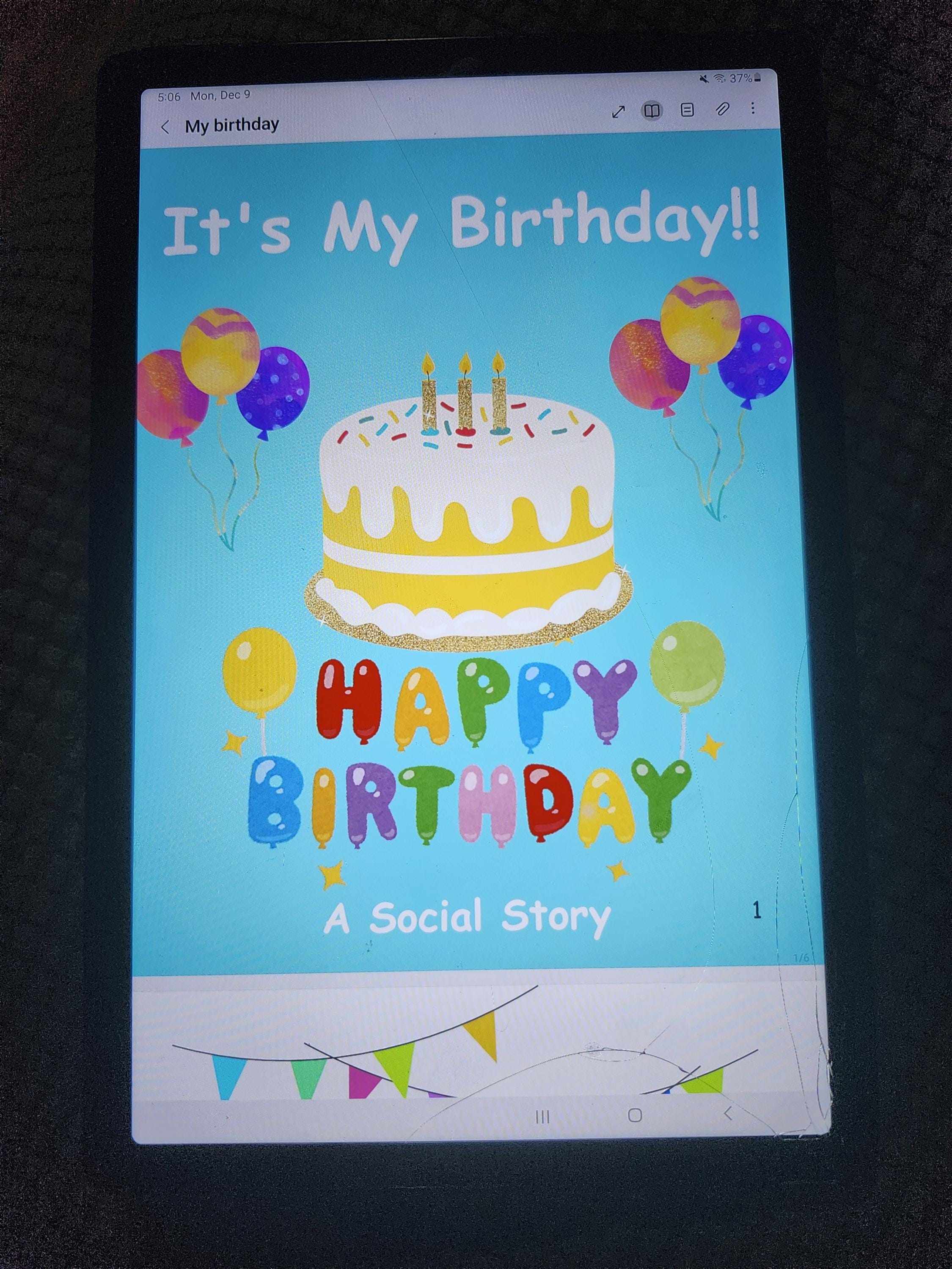 My Birthday Social Story | Autism-friendly Printable for Kids | Party ...