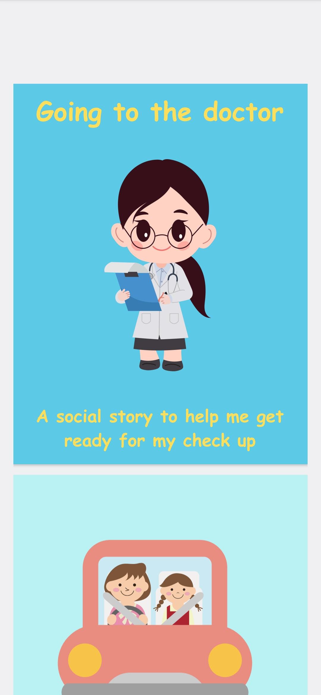 Visiting the Doctor Social Story for Kids| Autism Friendly Medical Prep ...