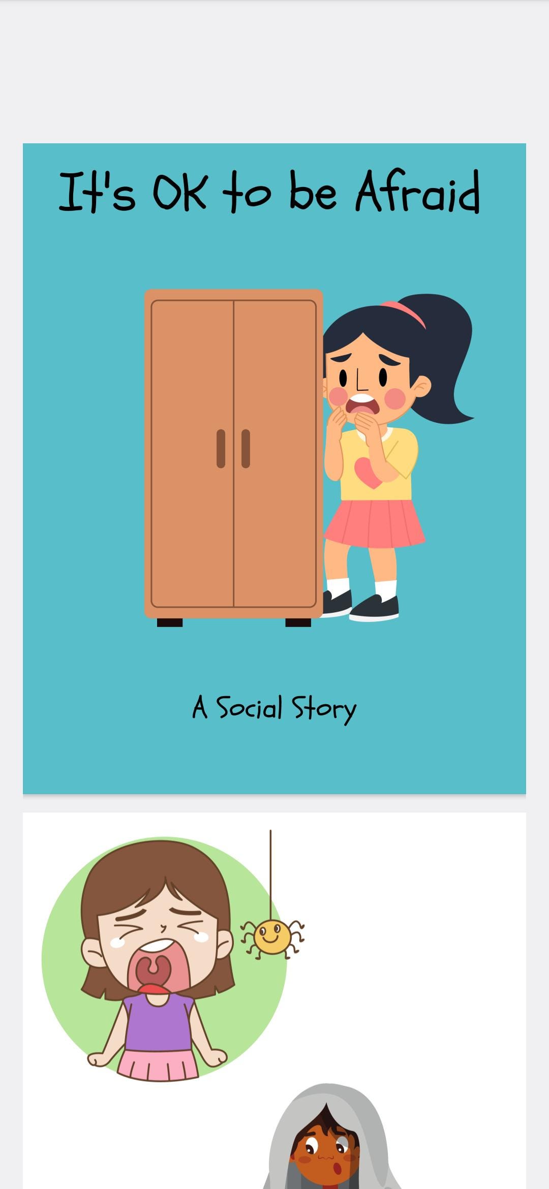 It’s Okay to Be Afraid Social Story | Autism-friendly Printable PDF for ...