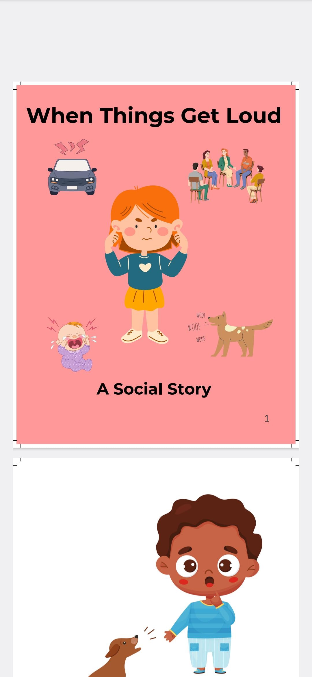 When Things Get Loud – A Social Story for Noise Sensitivity - Etsy