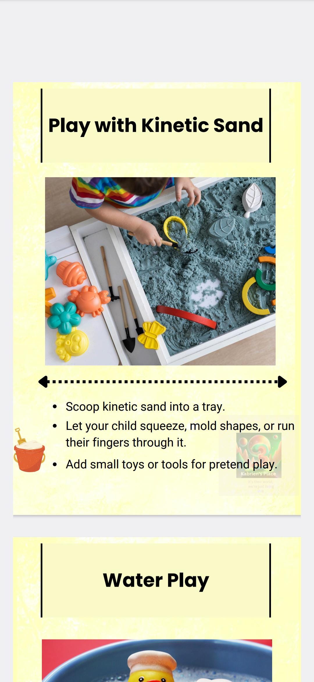 Sensory Activity Cards for Kids | Printable Autism Resources - Etsy