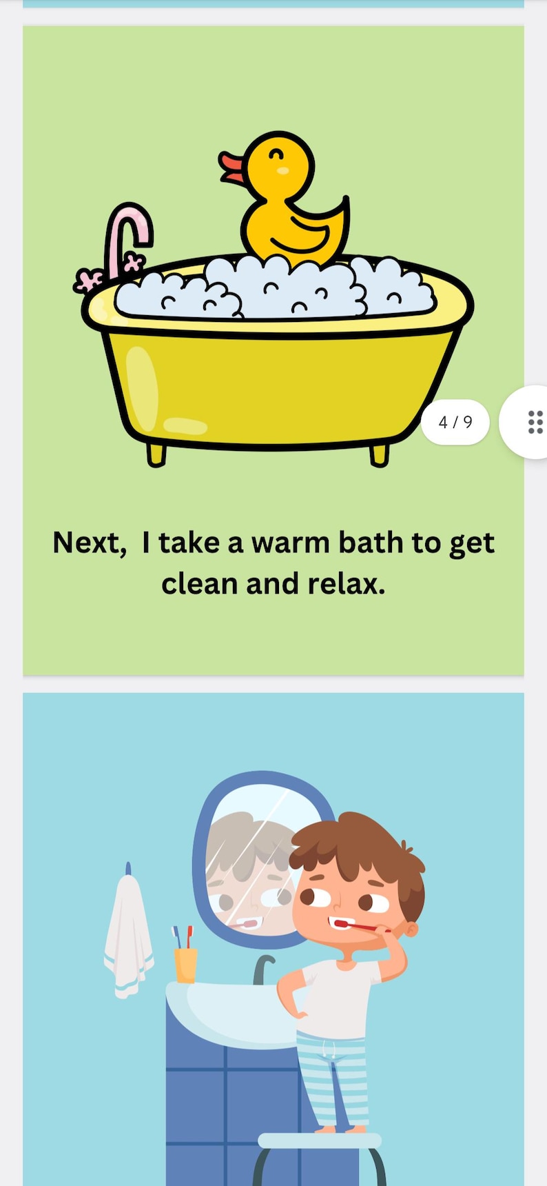 Bedtime Routine Social Story for Kids| Autism Friendly Visual Bedtime ...