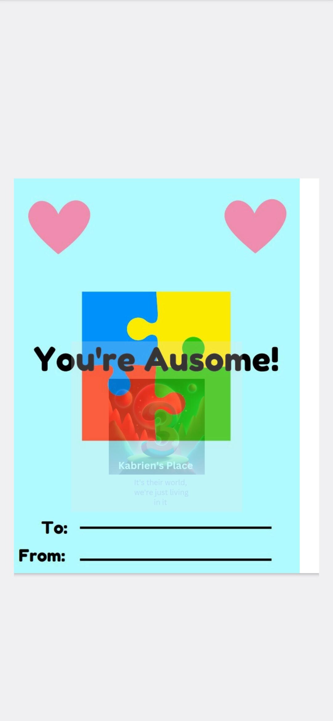 Valentine’s Day Autism-friendly Cards | Inclusive Printable Valentine ...