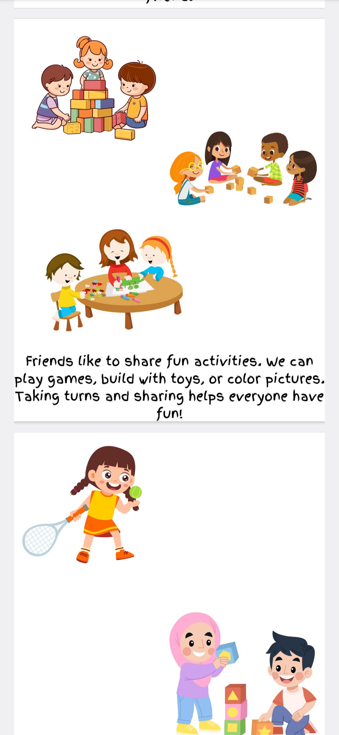 Making Friends Social Story Printable Digital Download for Kids Autism ...