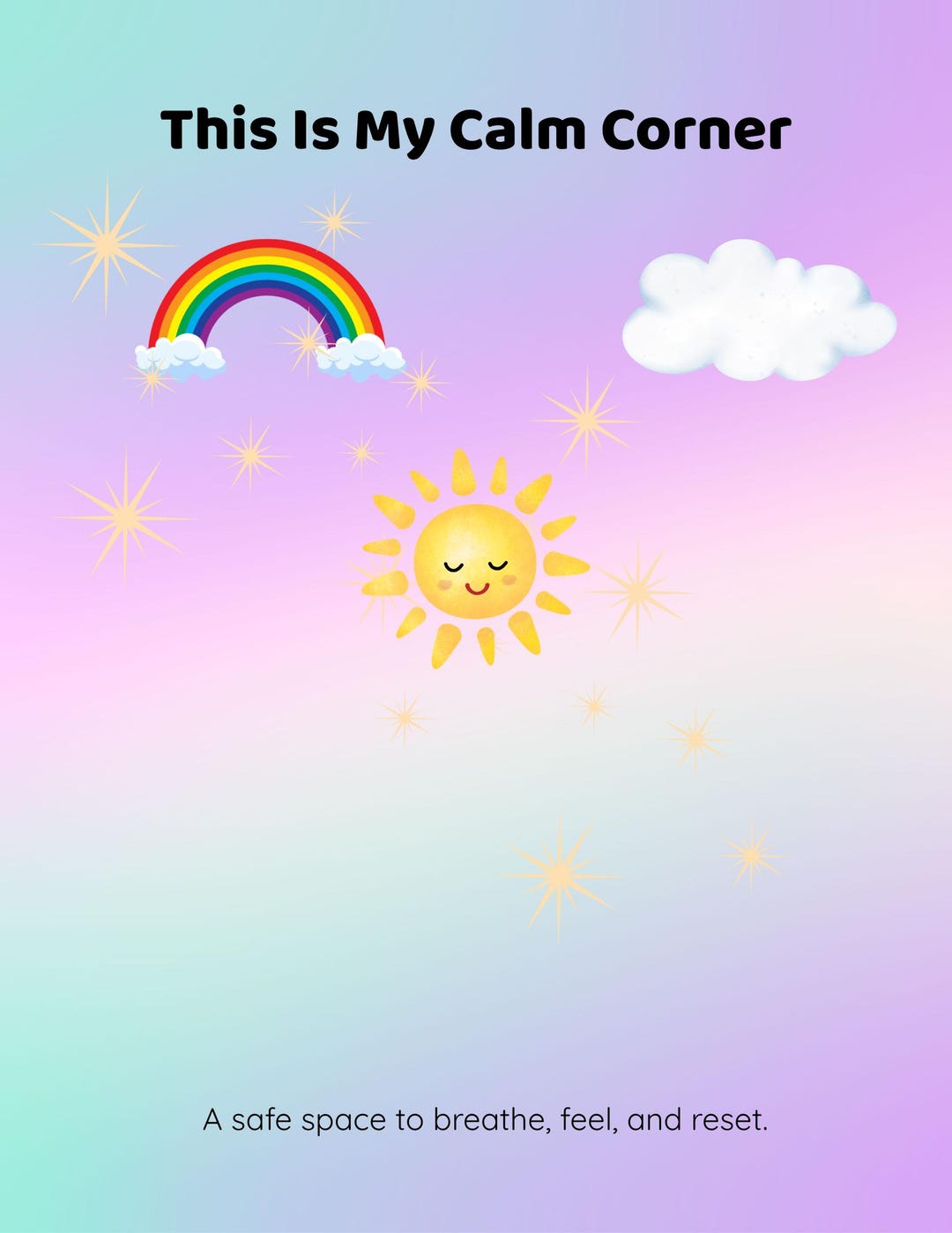 Calm Corner Toolkit: Kids Coping Skills, Breathing Posters (PDF) - Etsy