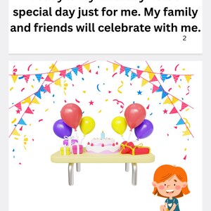 My Birthday Social Story | Autism-friendly Printable for Kids | Party ...