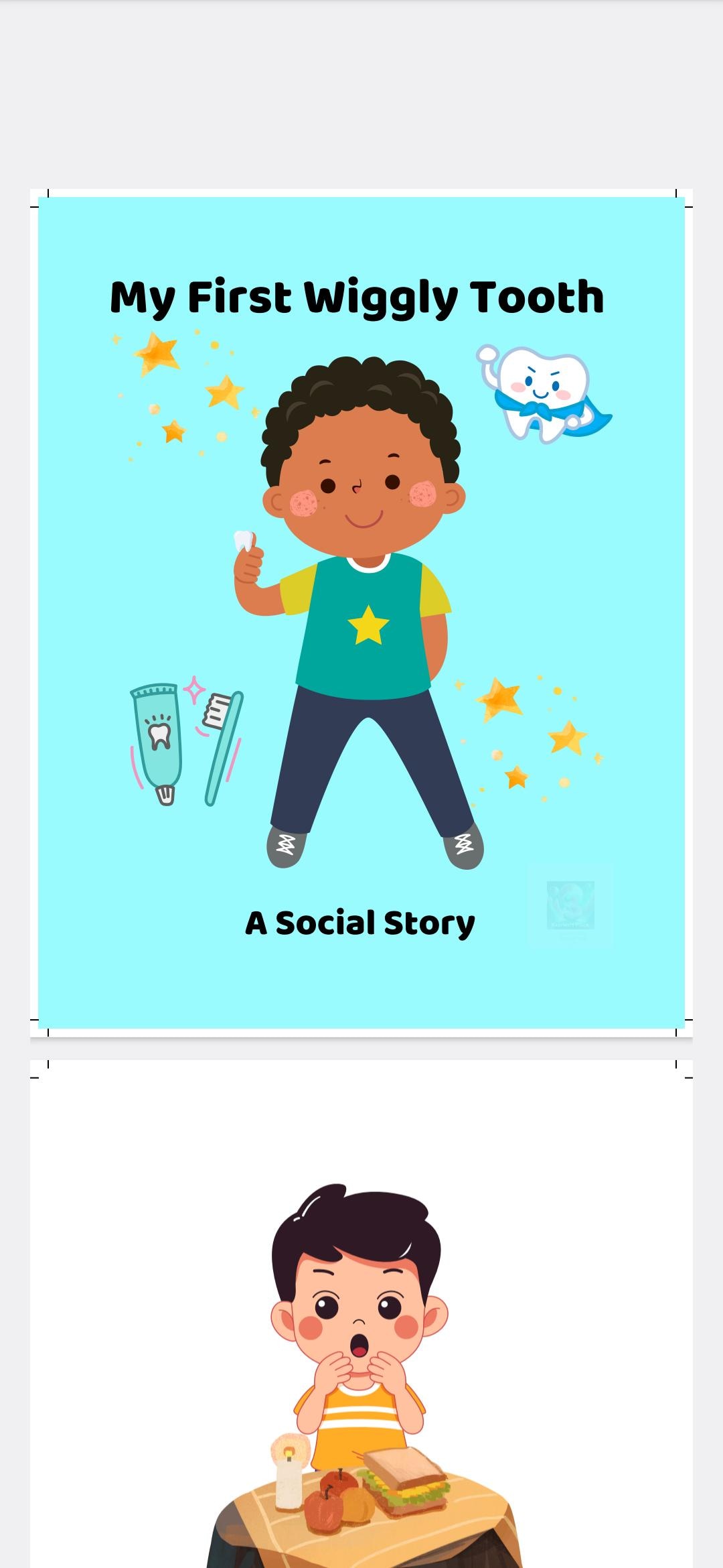 My First Wiggly Tooth - A Rhyming Social Story | Digital Download ...