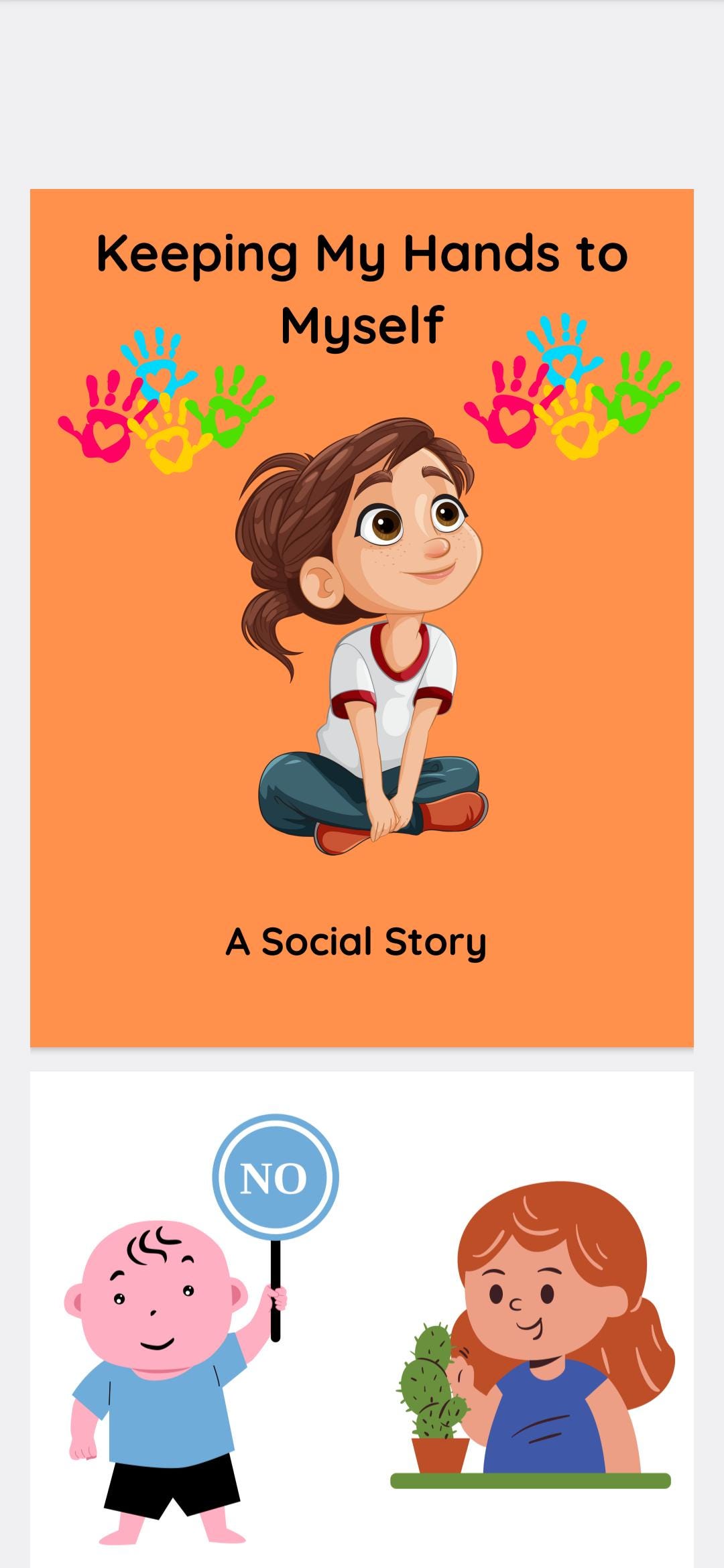 Personal Space Social Story: Autism & ADHD Resources (printable PDF) - Etsy