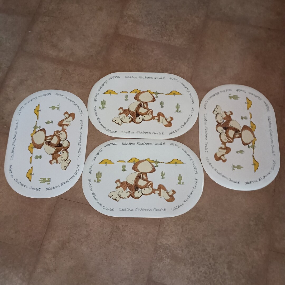 Franco Golden Crown Mushroom Western Omelet Vinyl Foam Back Oval Table ...